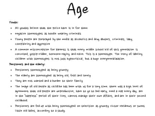 Representation of Age | PPT