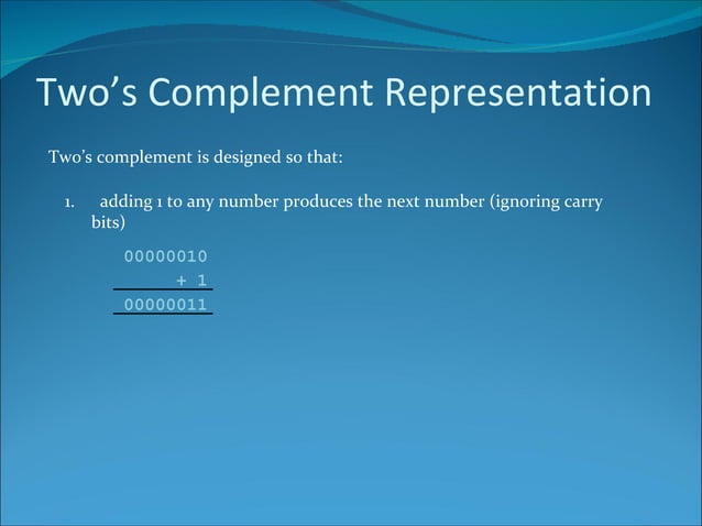 Representation of Negative Numbers | PPT