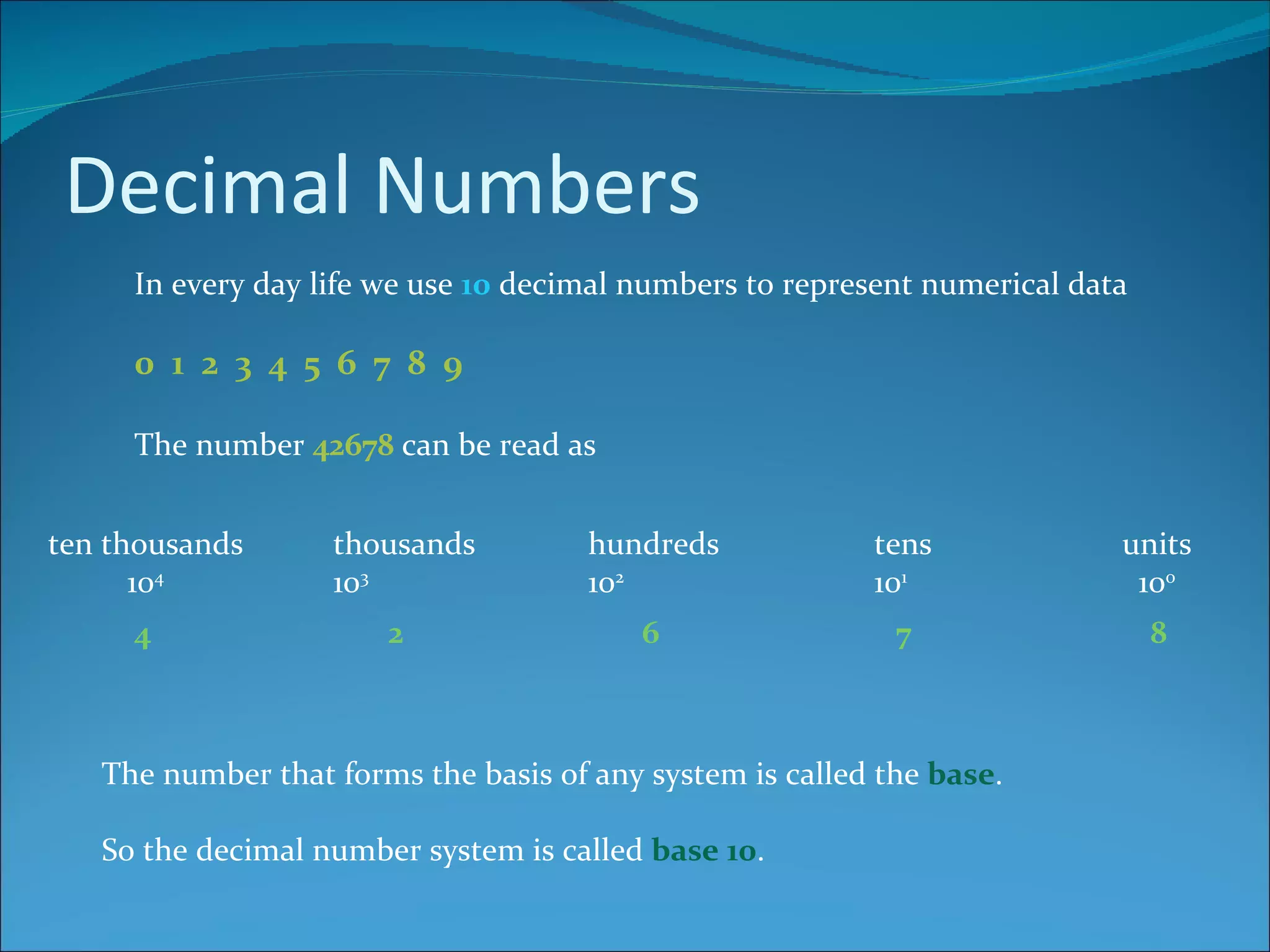 Representation of Positive Numbers | PPT