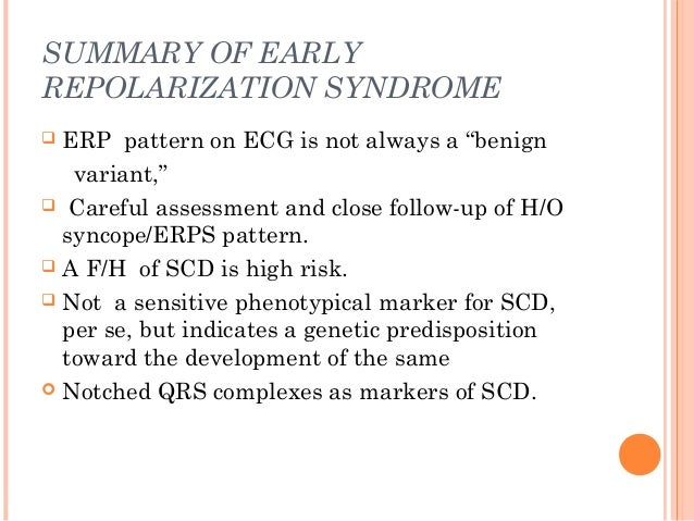 Repolarization syndromes
