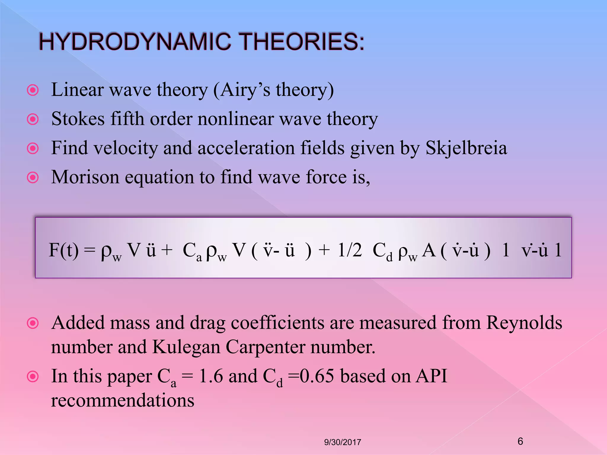 Reponse mitigation of offshore fixed jacket platform | PPTX