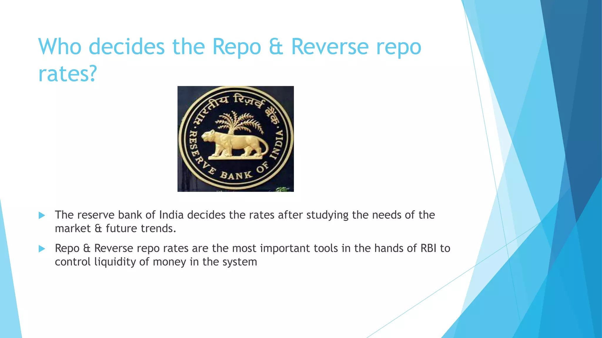 Repo & reverse repo | PPTX | Business Banking & Finance | Business