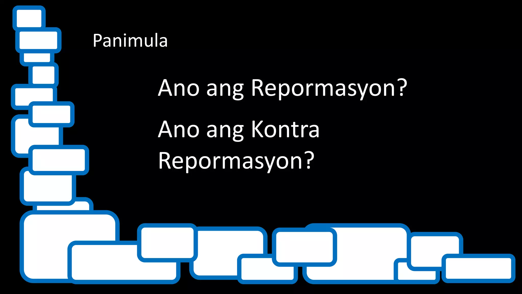 Repormasyon - pagsasanay - quarter 2 - 3rd year | PPTX