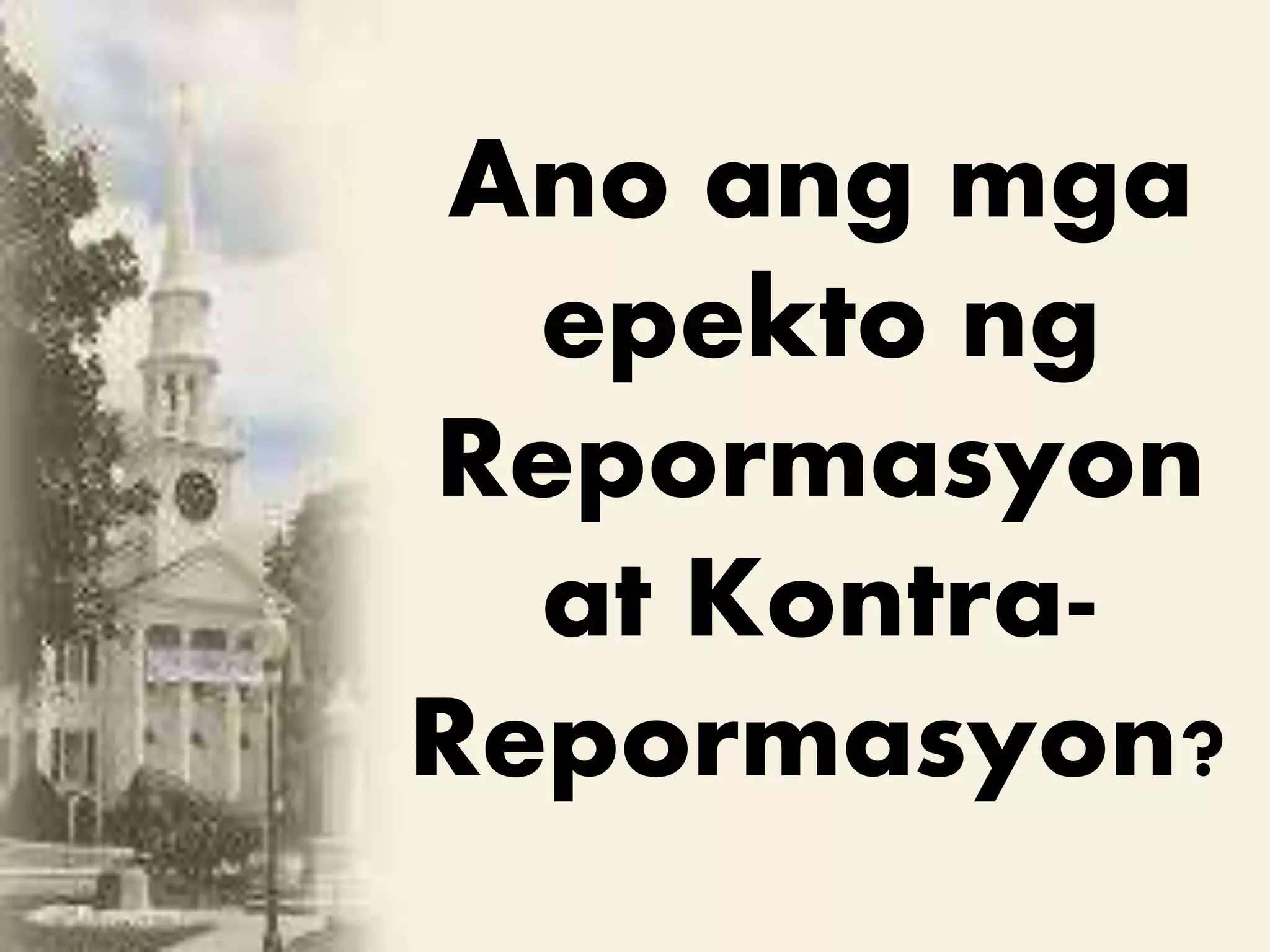 Repormasyon | PPTX