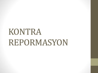 Repormasyon | PPTX