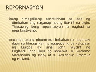 Repormasyon | PPTX
