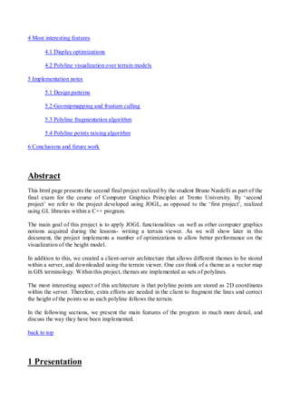 Polyline download and visualization over terrain models | PDF