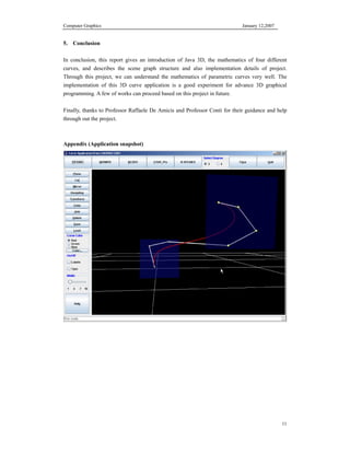 3D Curve Project | PDF | 3-D Graphics | Computer Software and Applications