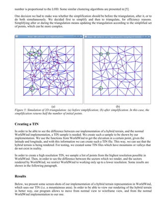 Implementation of Hybrid Terrain Representation in Nasa WorldWind: Regular Grid and Triangulated ...