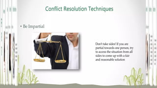 Effective Conflict resolution and teamwork skills | PPTX