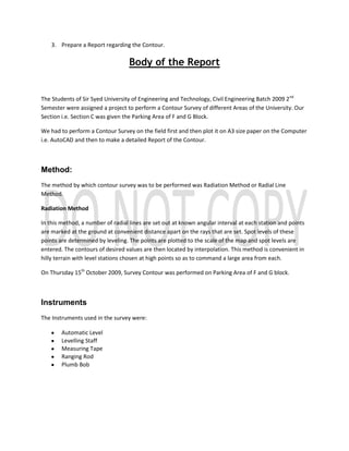 Contouring Report | DOCX