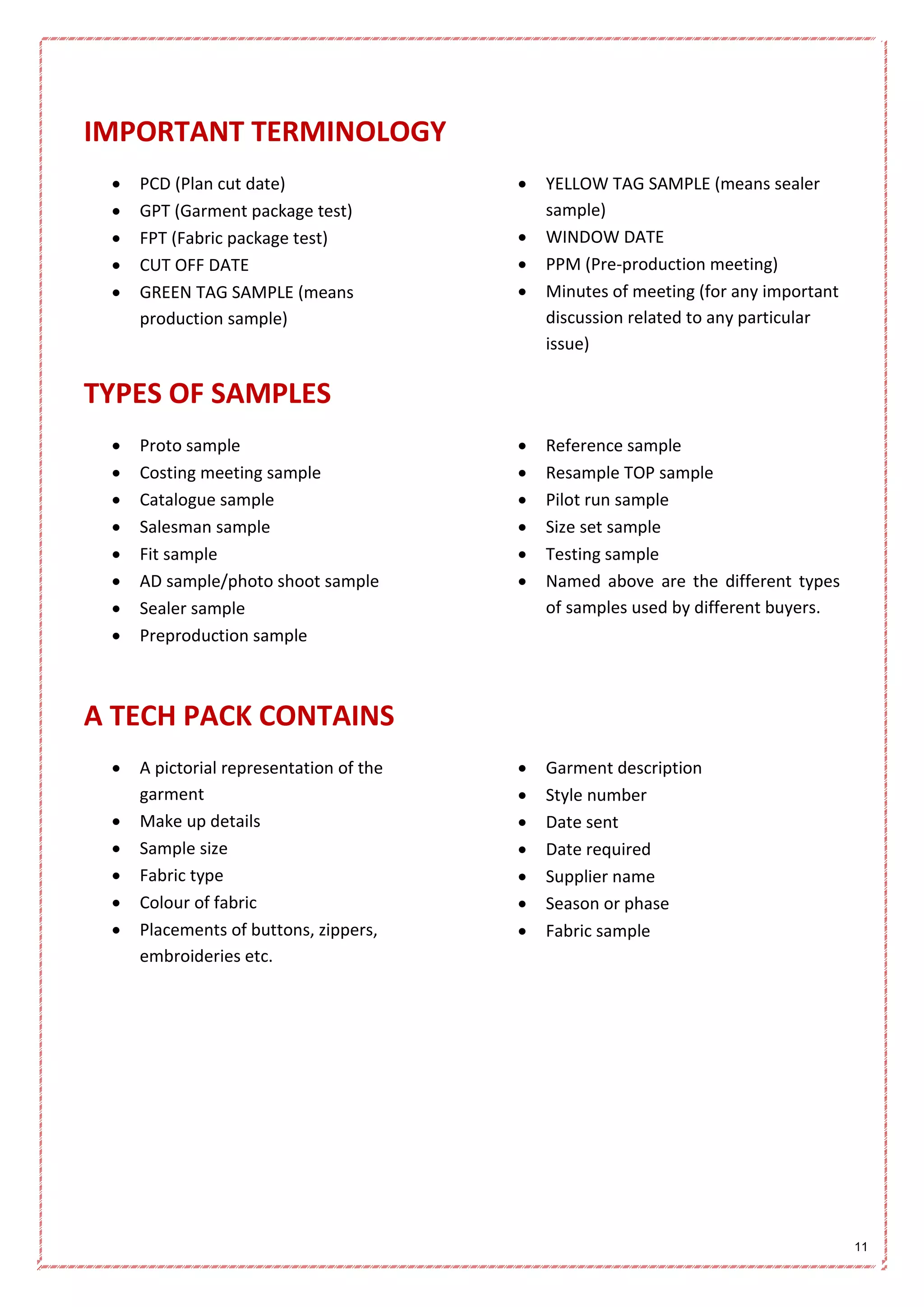 Modelama Exports - Apparel Manufacturing Internship Report | PDF