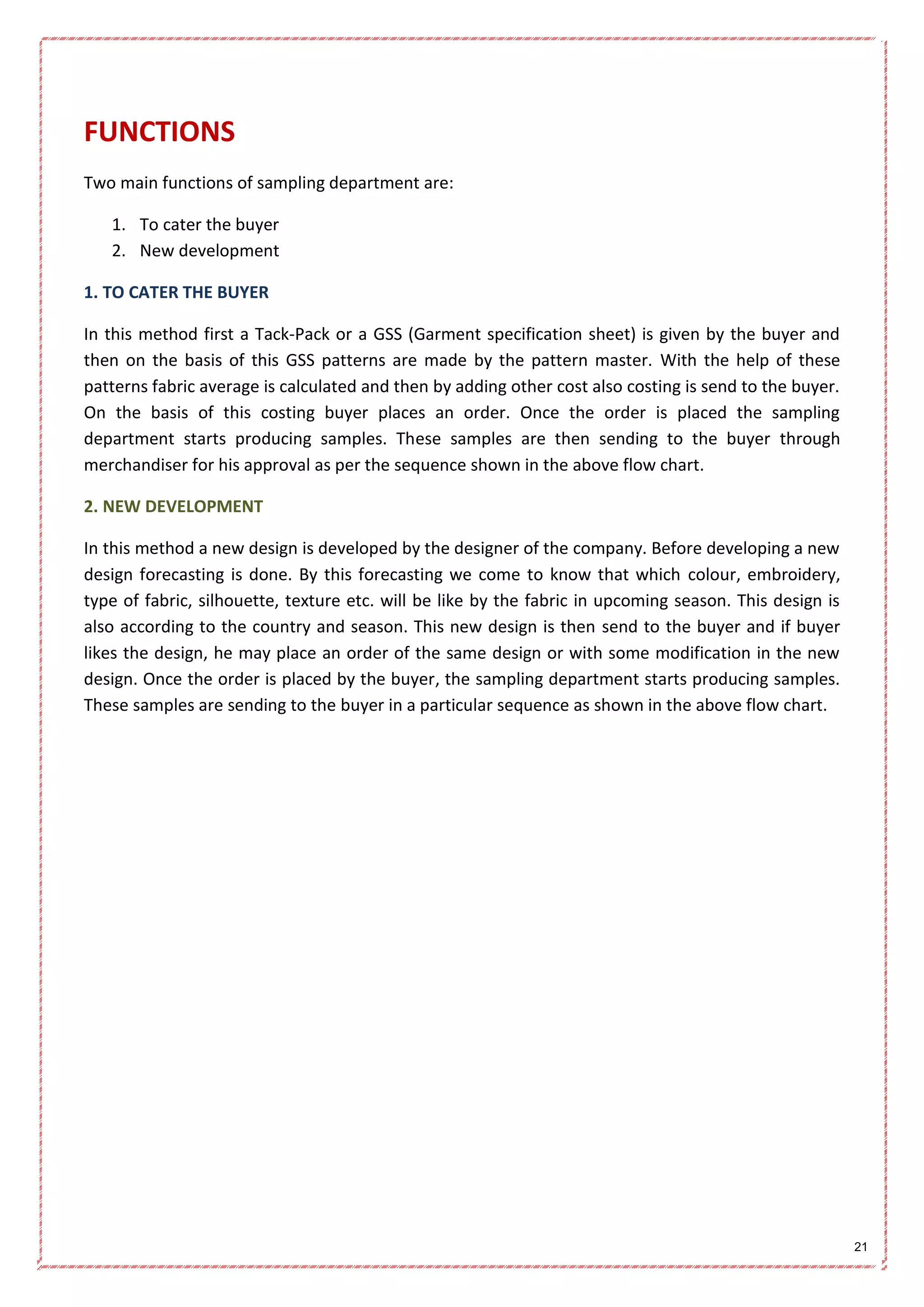 Modelama Exports - Apparel Manufacturing Internship Report | PDF