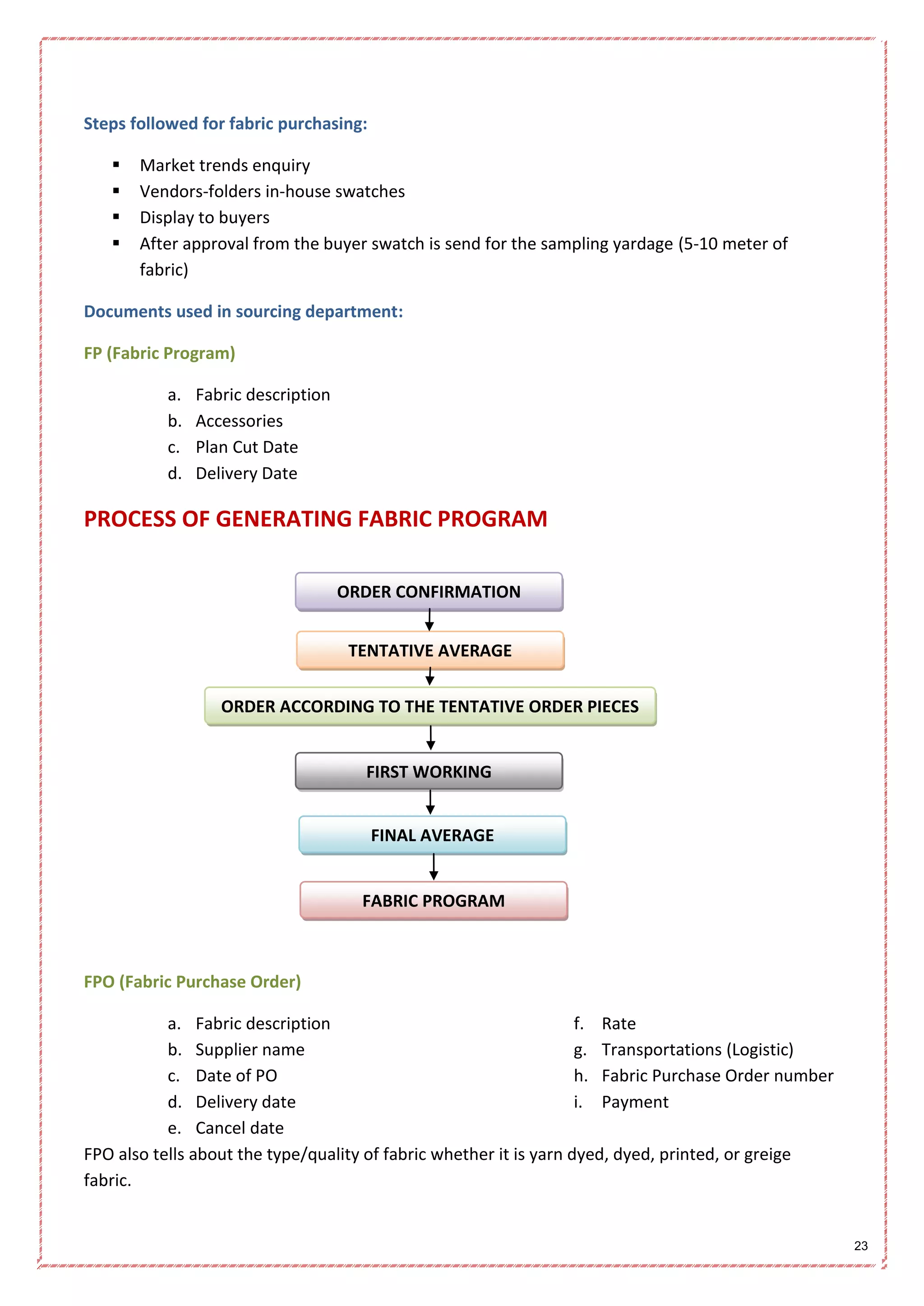 Modelama Exports - Apparel Manufacturing Internship Report | PDF