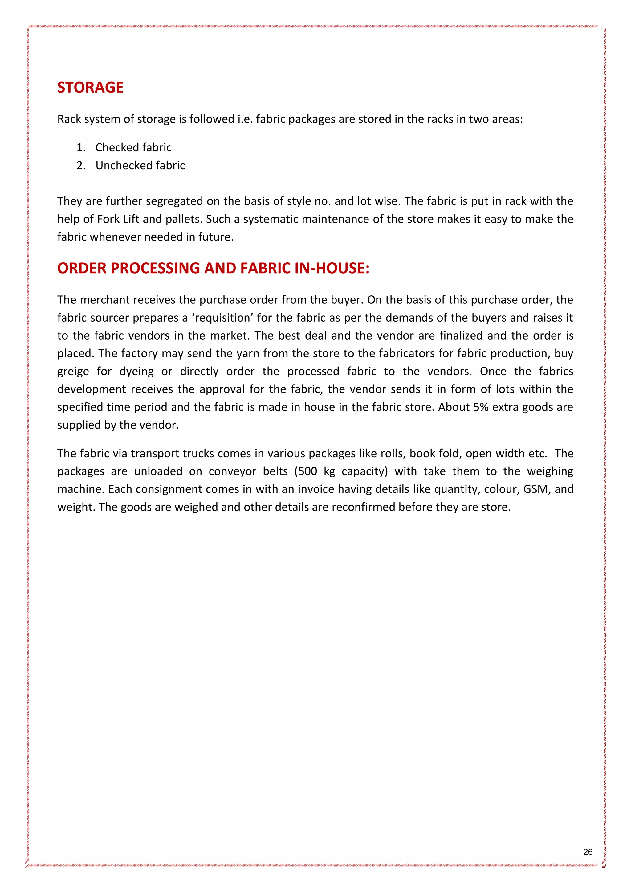 Modelama Exports - Apparel Manufacturing Internship Report | PDF