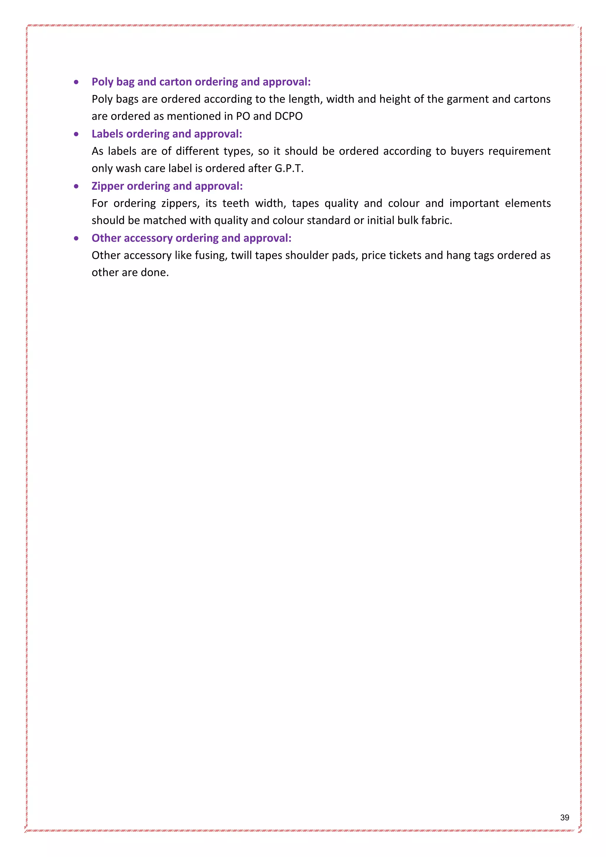 Modelama Exports - Apparel Manufacturing Internship Report | PDF