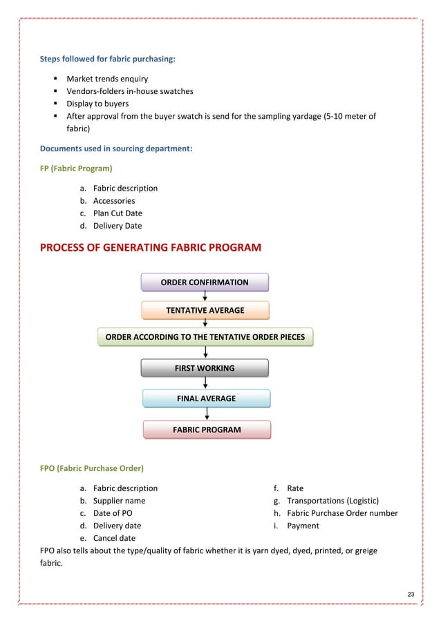 Modelama Exports - Apparel Manufacturing Internship Report | PDF