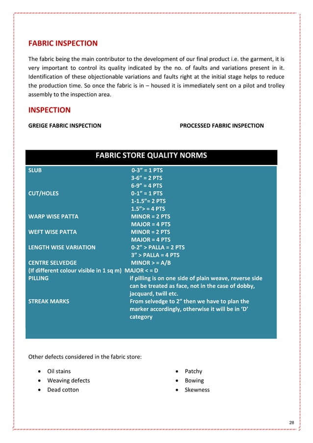 Modelama Exports - Apparel Manufacturing Internship Report | PDF