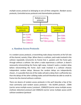 seminar report on multiple access control protocol submitted by munesh | DOCX
