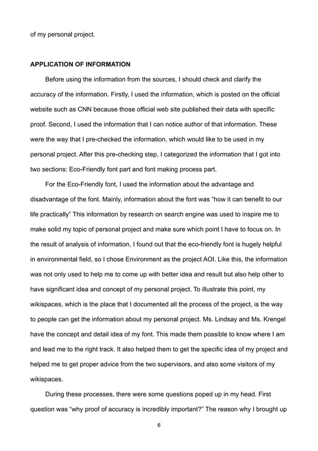 Personal Project Report | PAGES | Desktop Publishing | Computer ...