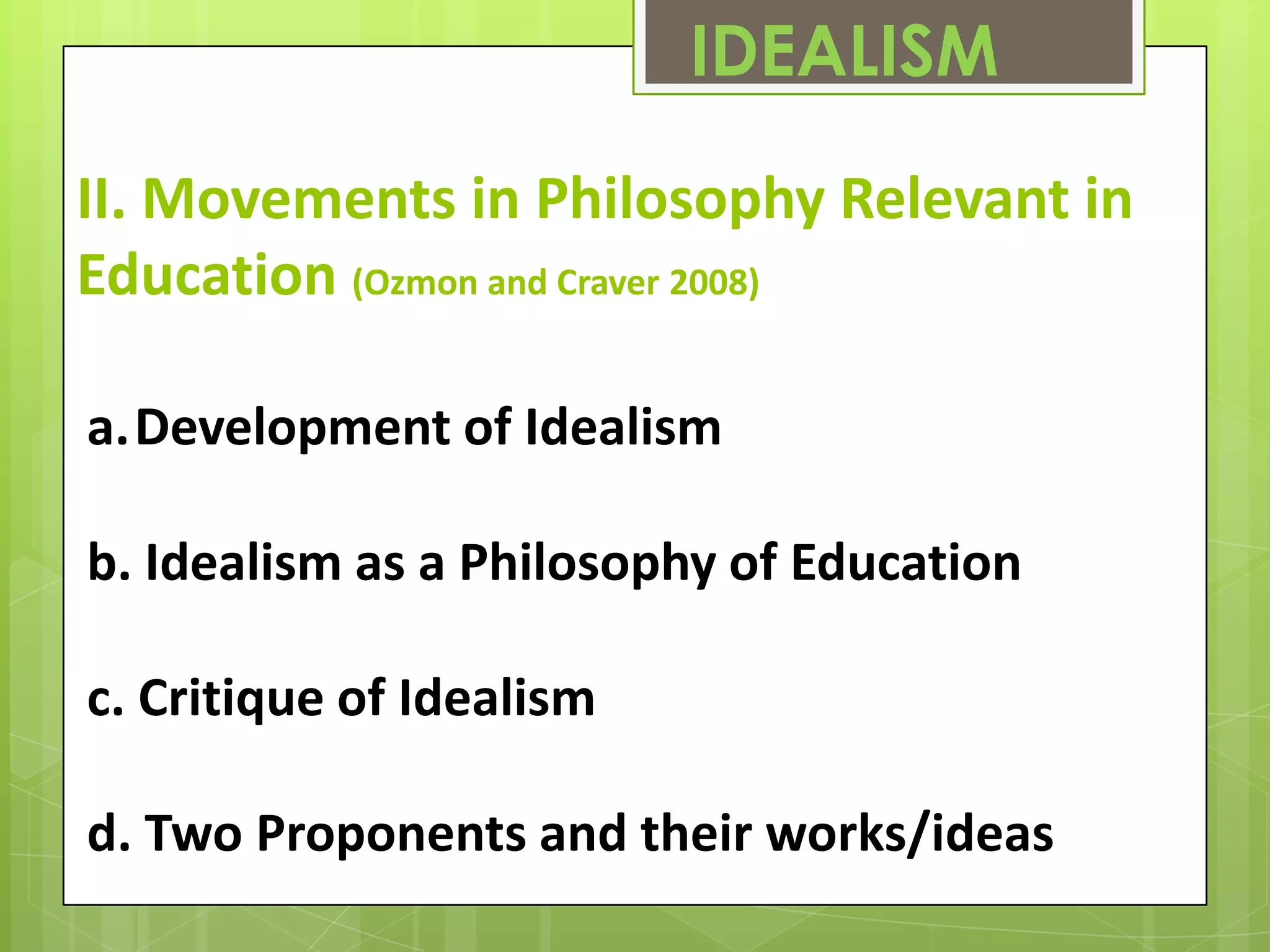 Idealism | PPTX
