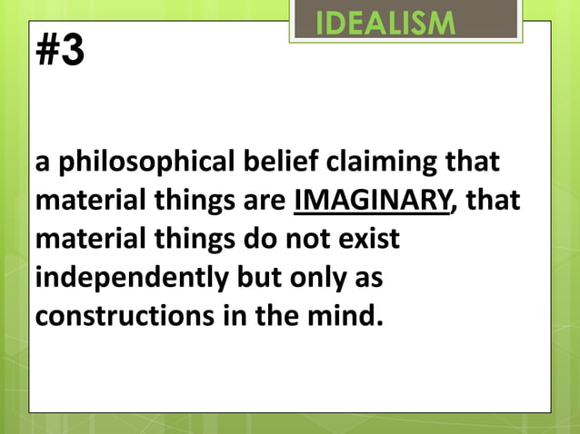 Idealism | PPTX