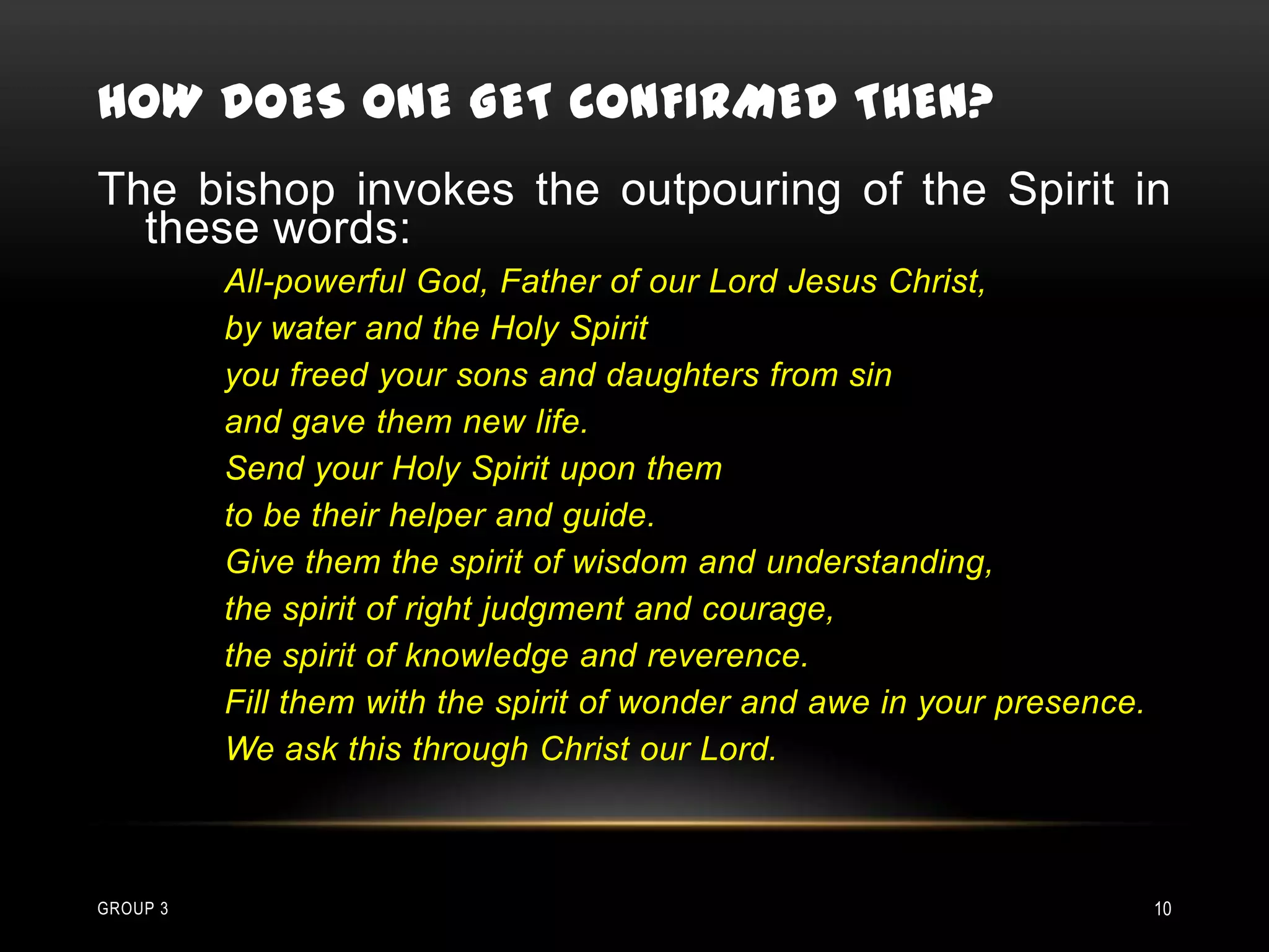 Confirmation ppt report | PPTX