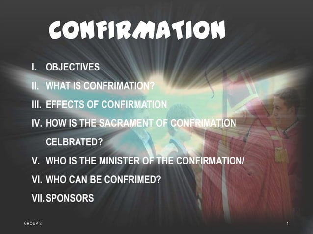 Confirmation ppt report | PPT