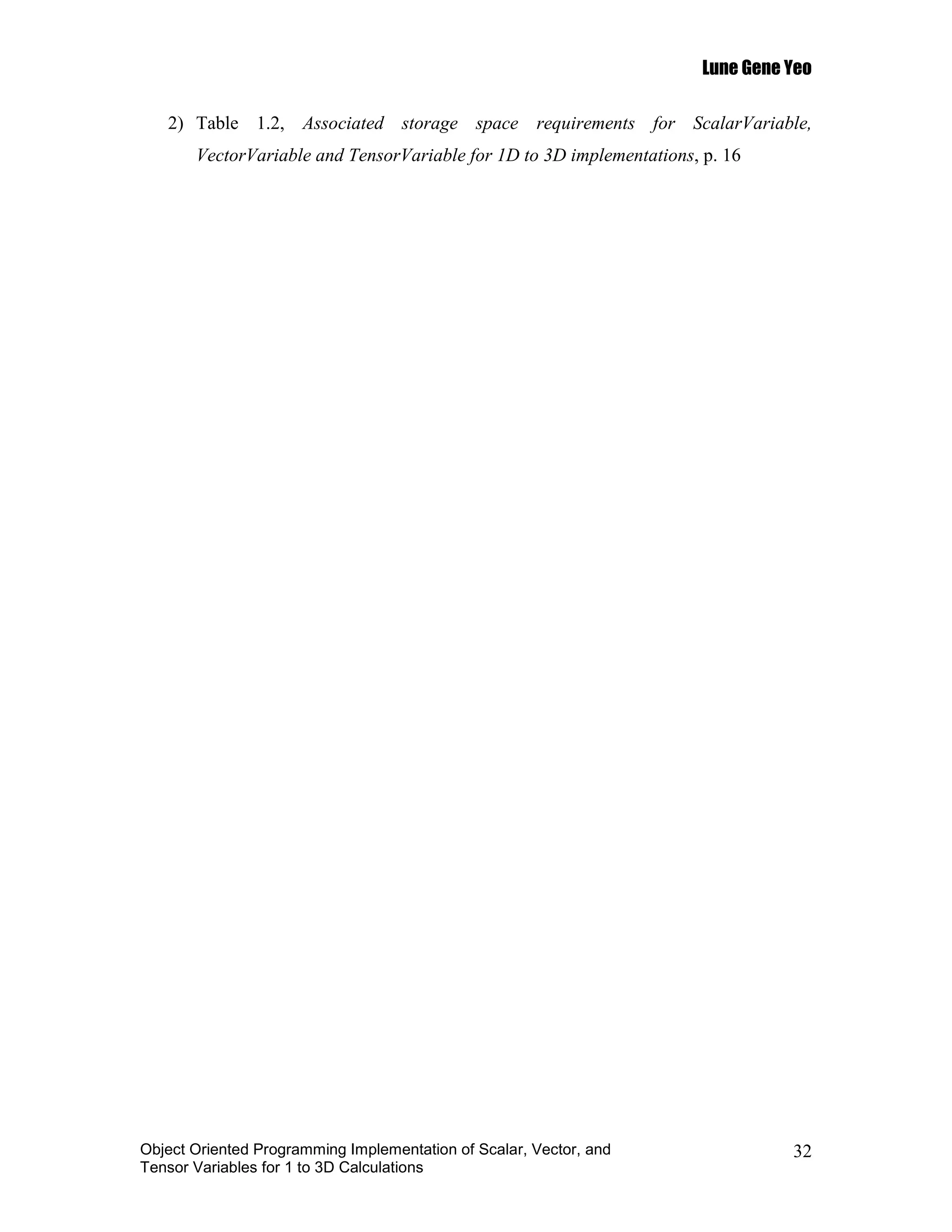 Object Oriented Programming Implementation of Scalar, Vector, and ... Object Oriented Programming Implementation of Scalar, Vector, and ...