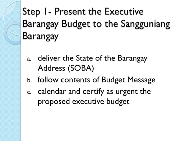 Overview in Barangay Budgeting | PPTX