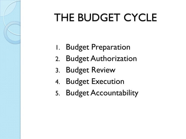 Overview in Barangay Budgeting | PPTX