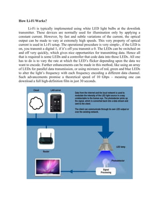 Report on Li-Fi technology | DOCX