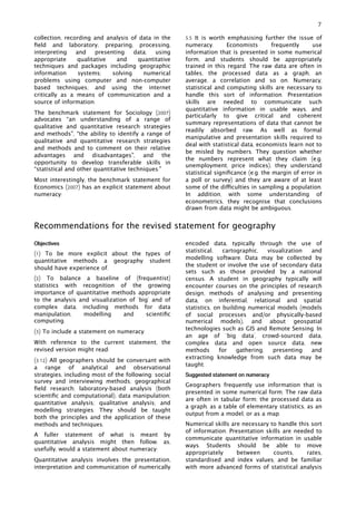 Quantitative Methods in Geography Making the Connections between ...