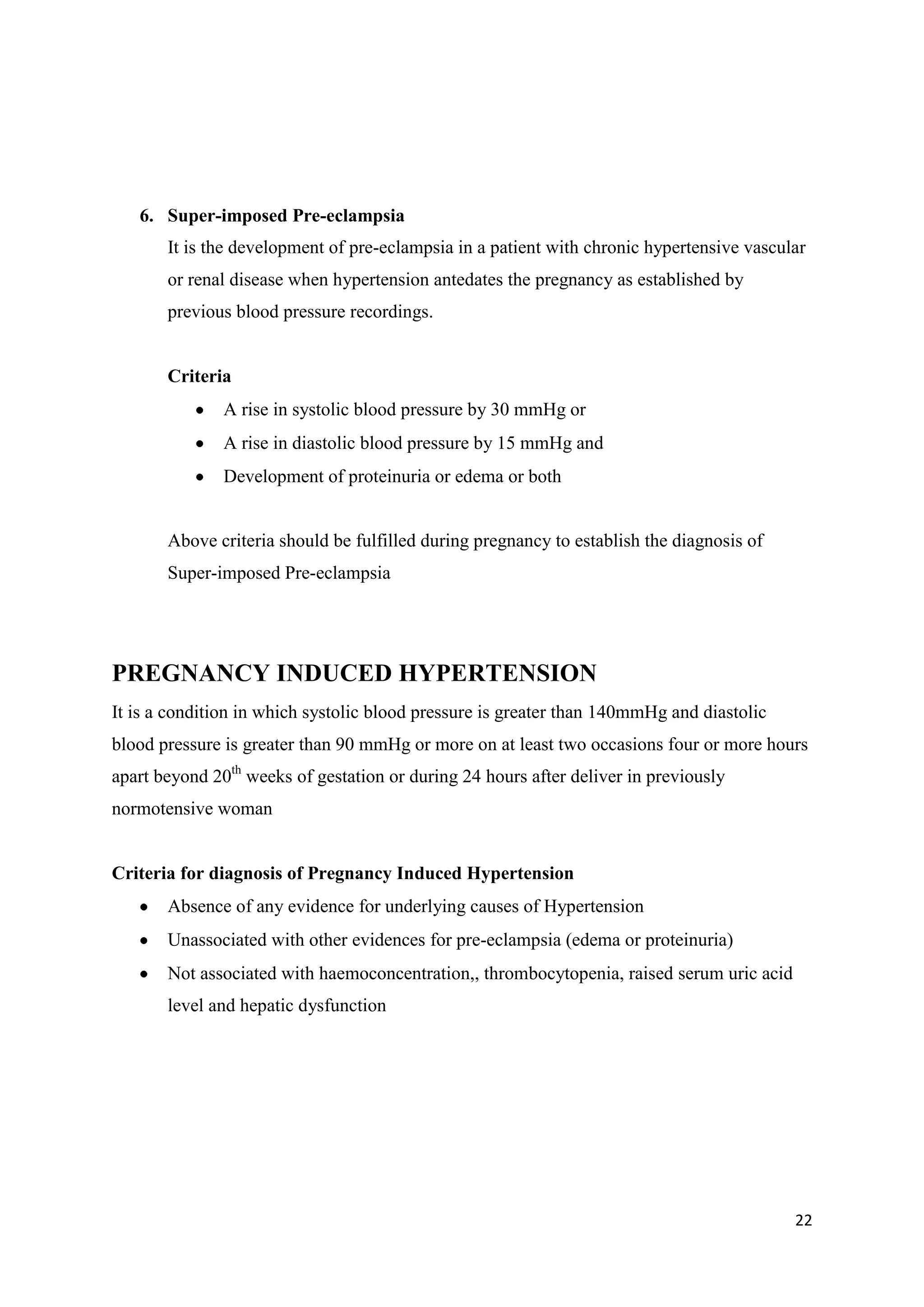 Case Study Report on PIH and Severe Pre eclampsia | DOCX