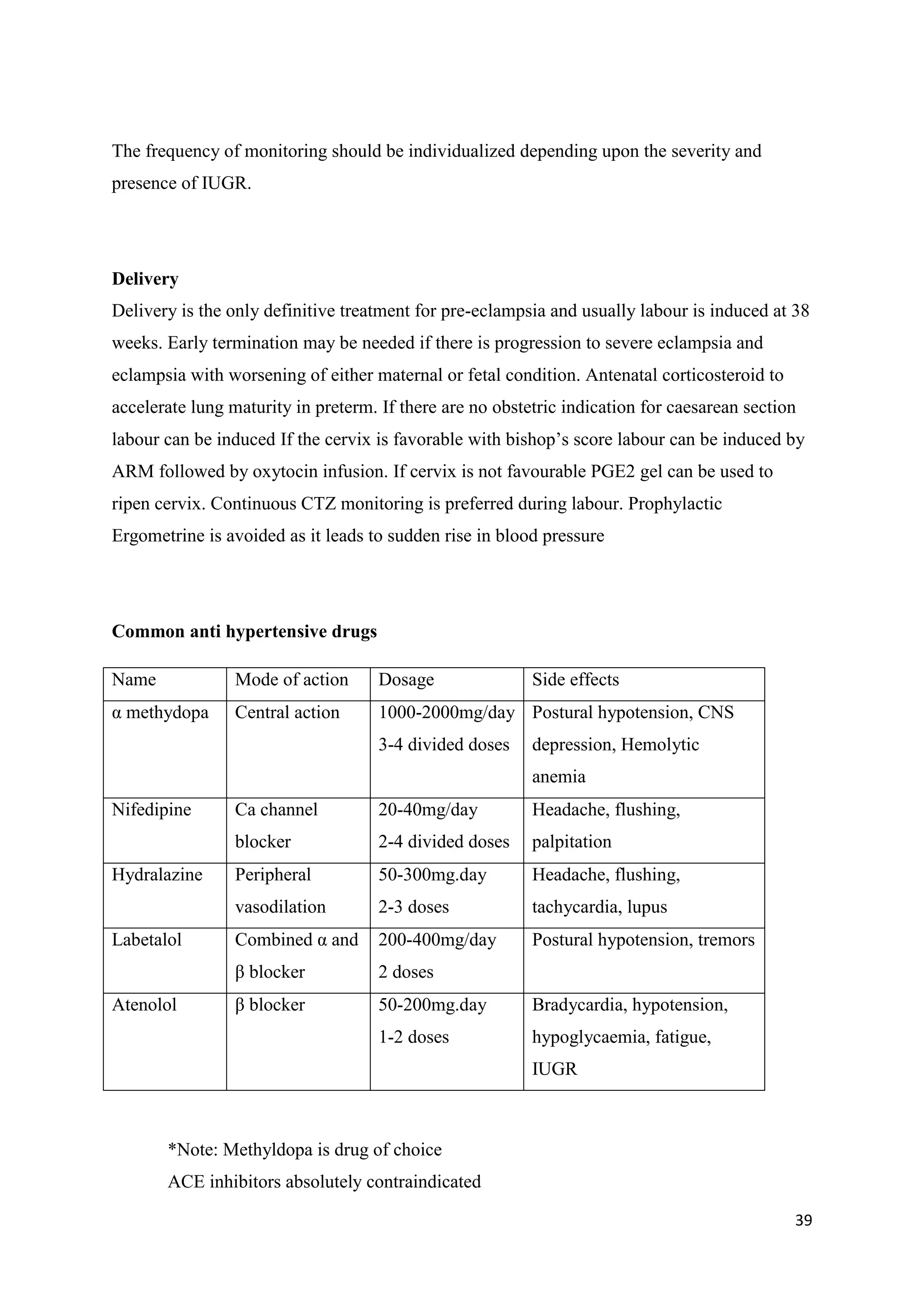 Case Study Report on PIH and Severe Pre eclampsia | DOCX