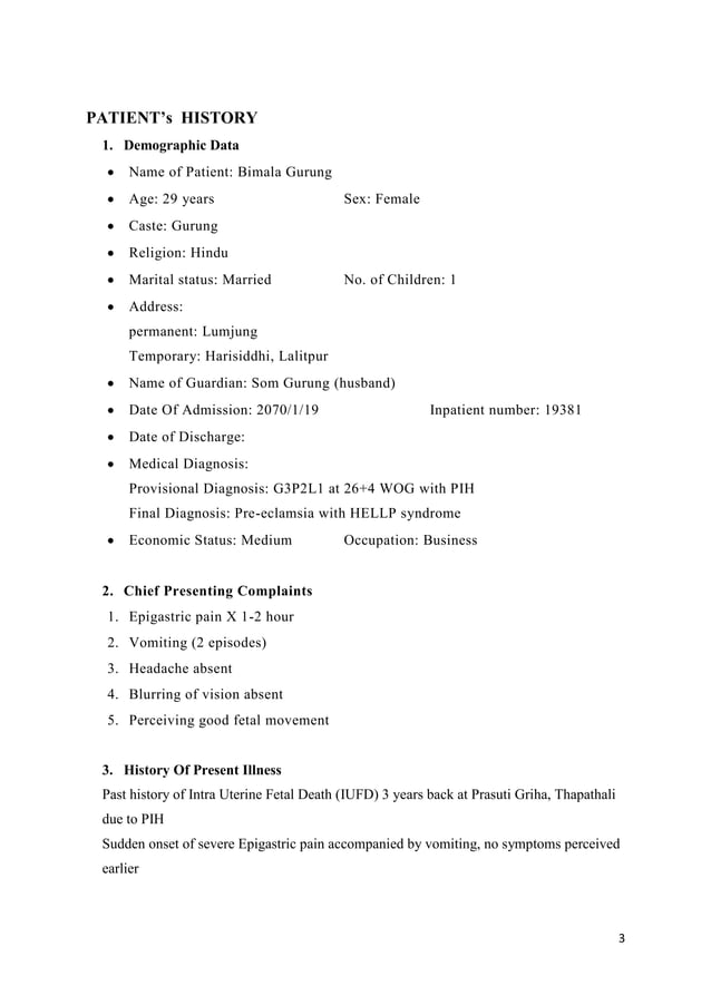 Case Study Report on PIH and Severe Pre eclampsia | DOCX | Pregnancy ...