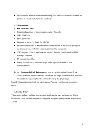 Case Study Report on PIH and Severe Pre eclampsia | DOCX