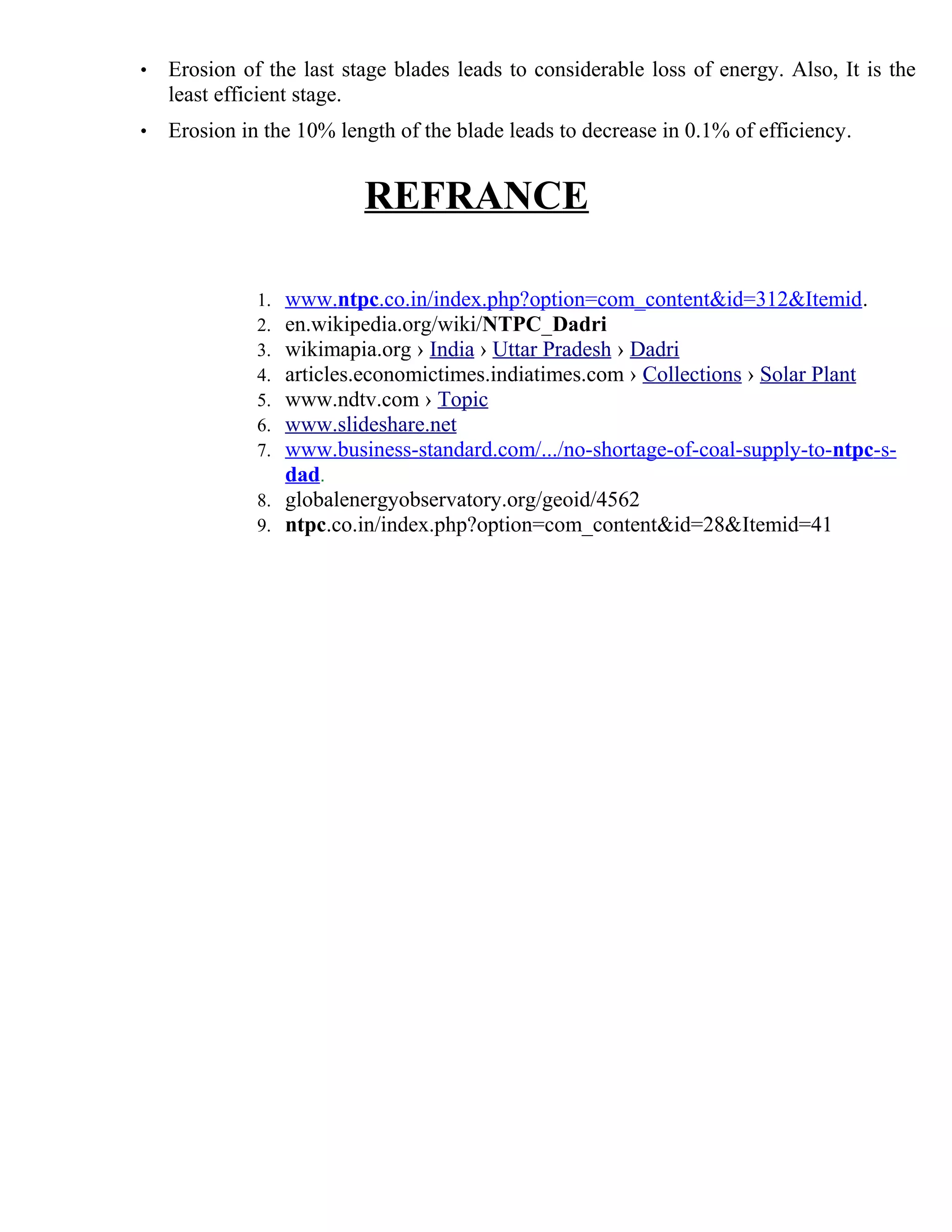Report ON NTPC DADRI .BY ....EMAM