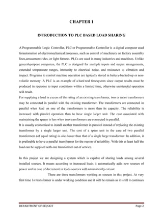project report on plc based load sharing | DOCX | Computer Networking ...