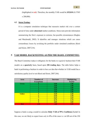 Measuring and Managing Market Risk | PDF