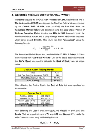Financial Statement Analysis - TAQA | PDF