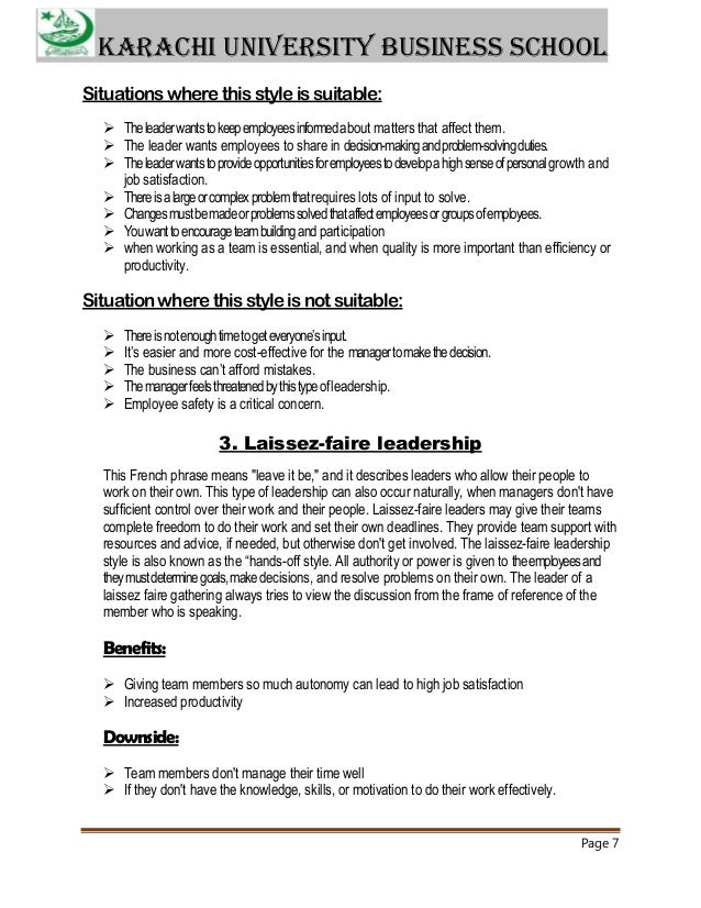 Leadership Report