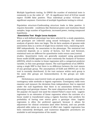 Report- Genome wide association studies. | DOCX