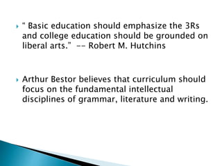 Concepts, nature and purposes of curriculum | PPTX