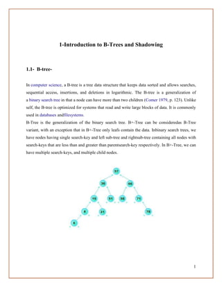 b tree file system report | DOCX | Computing | Technology & Computing