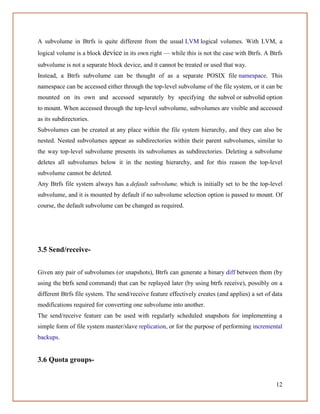 b tree file system report | DOCX | Computing | Technology & Computing
