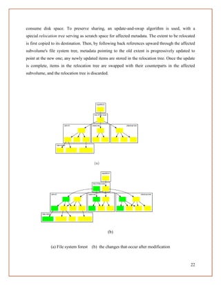 b tree file system report | DOCX | Computing | Technology & Computing