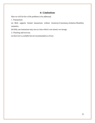 b tree file system report | DOCX
