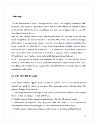 b tree file system report | DOCX | Computing | Technology & Computing