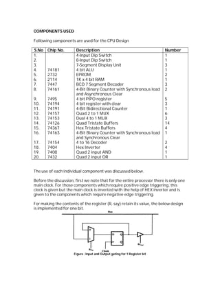 Design and Fabrication of 4-bit processor | PDF